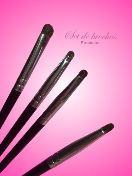 SET DE BROCHAS PARA PRECISION X 4 – Guacamaya Colors